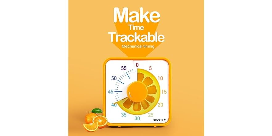 Secura Visual Timer 60 Min Orange