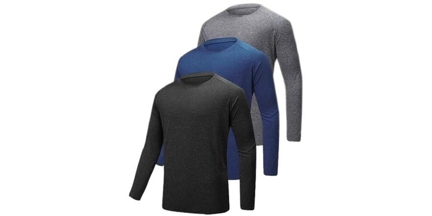 (3PK) Men's Active Dry Fit Shirts
