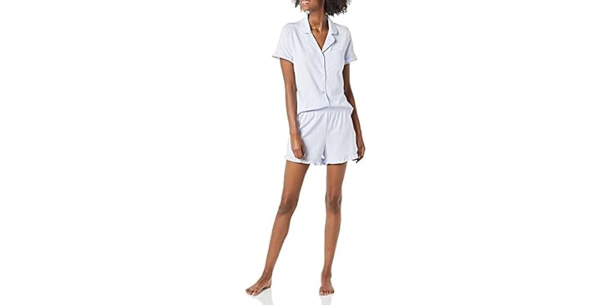 Amazon Essentials Womens Collar Pajama Set