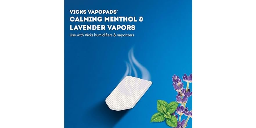 2PK Vicks Calming Lavender Vapopad, 6 Ct