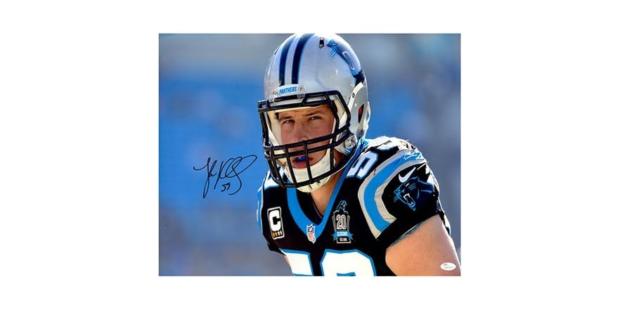 Luke Kuechly Signed Panthers Close Up 16x20 Photo
