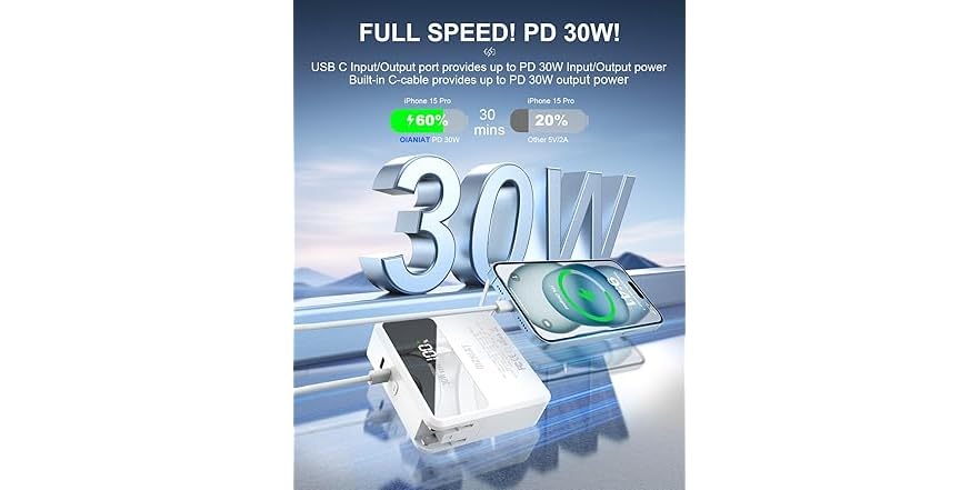 Qi2 Power Bank | 10000mAh | 30W Fast Charging