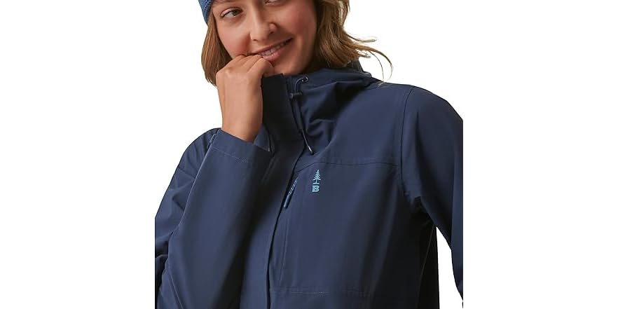 BASS OUTDOOR Women's Hooded Rain Jacket