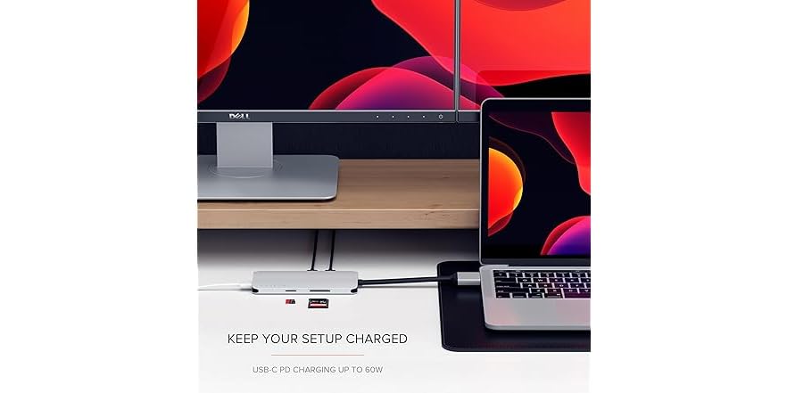 Satechi USB-C Dual Multimedia Adapter with Dual 4K HDMI