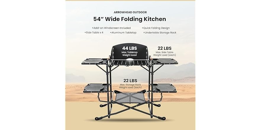 ARROWHEAD OUTDOOR Camp Kitchen Station