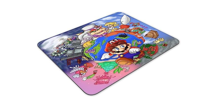 Cute Super Mario Print Mouse Pad (Super Mario)