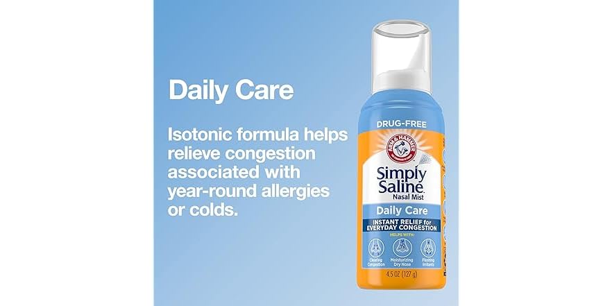 ARM & HAMMER Simply Saline Nasal Mist 4.5oz