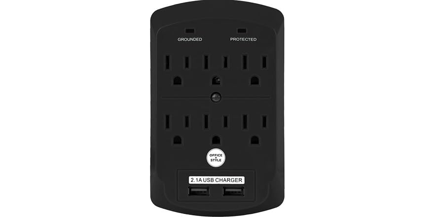 Office+Style Surge Protector (2 Pack)