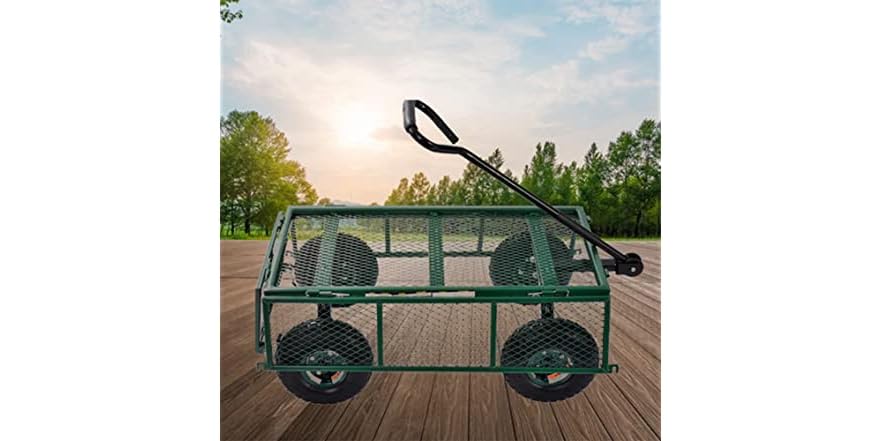 Juggernaut Carts Steel Utility Garden Wagon