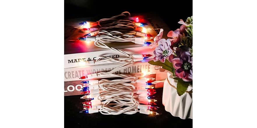 4th of July Patriotic String Lights