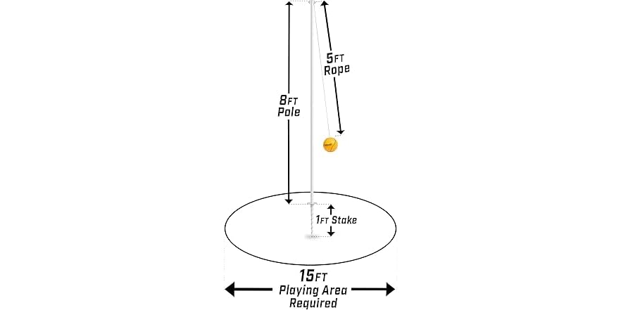 GoSports Backyard Tetherball Gam