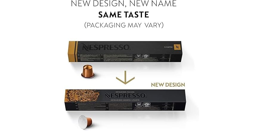 Nespresso Original Line, Livanto 100 Coffee Pods