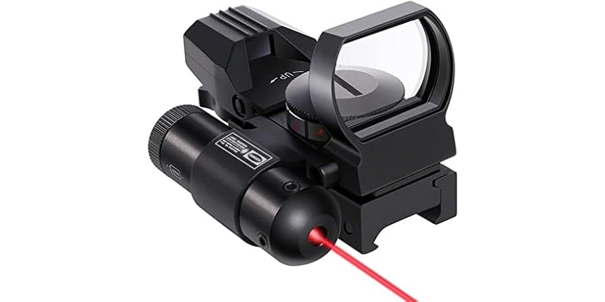 PINTY Reflex Red Dot Sight with Laser