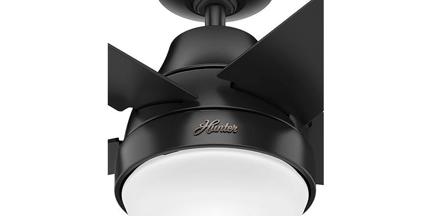 52" Hunter Fan Aerodyne Matte Black (NEW)