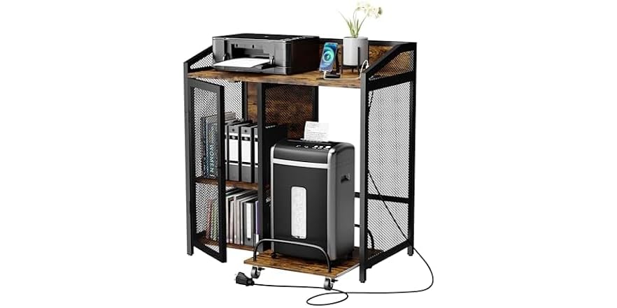 EasyCom Printer Stand with Charging Station