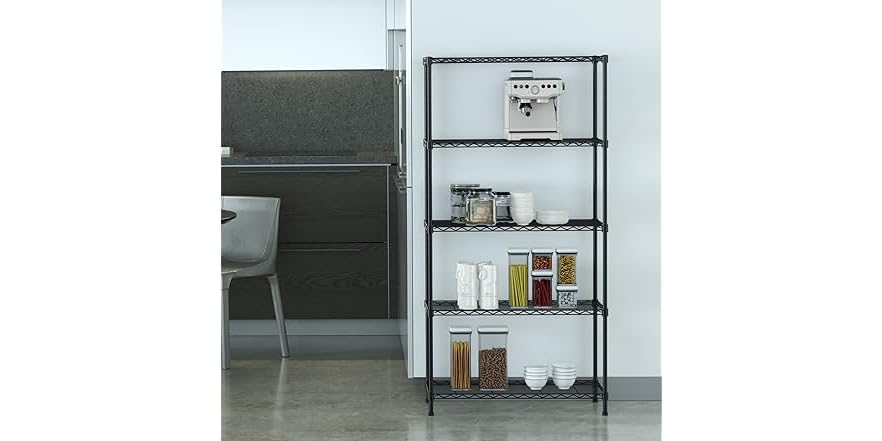 WORKPRO Storage Shelves, 5 Tier Metal Shelving Unit