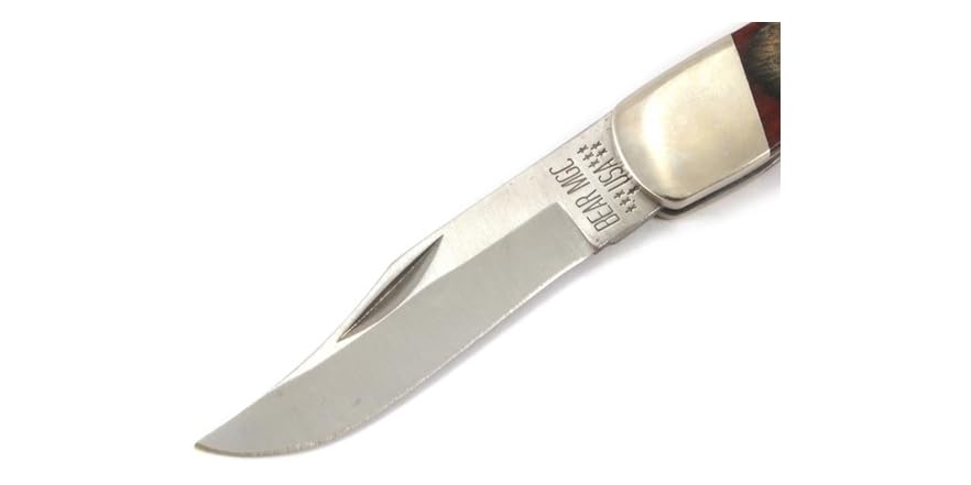 Wood Lockback Knife w/ Front Bolster