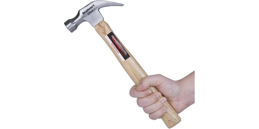 Stalwart 16 oz. Natural Hardwood Claw Hammer