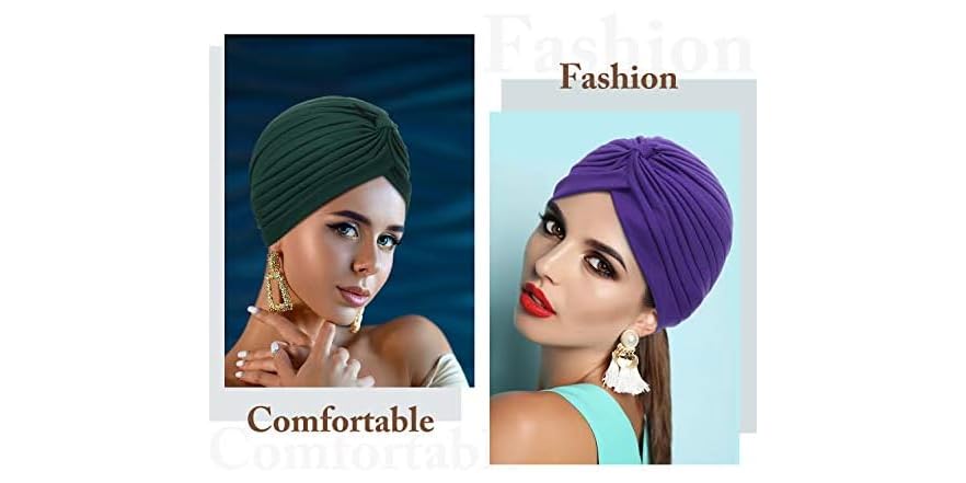 6 Pieces Turbans for Women