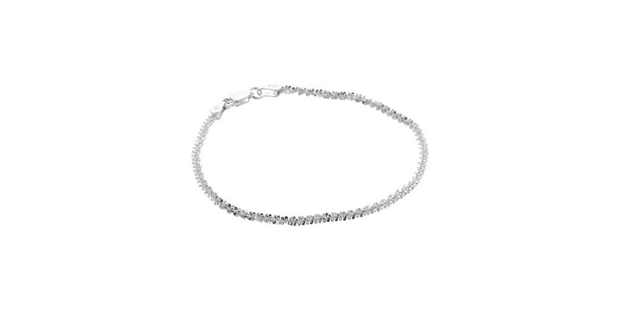 14K White Gold Roc Bracelet