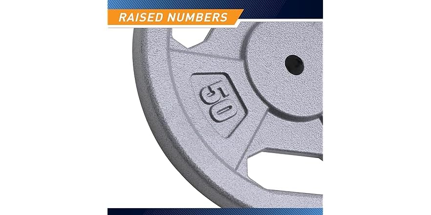 Marcy Classic 1" Cast Iron Standard Grip Plates - 50lb