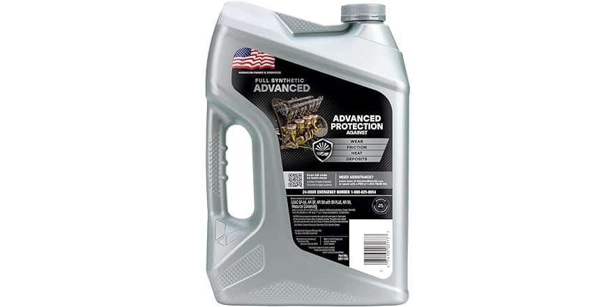 Valvoline Advanced Full Synthetic SAE 0W-20, 5 QT