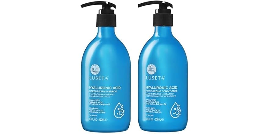 Luseta Hyaluronic Acid Moisturizing Shampoo & Conditioner Set