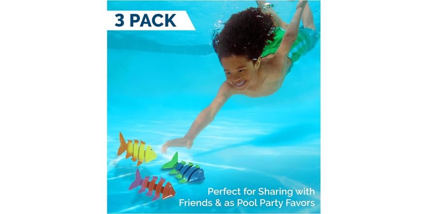 SwimWays Kids Fish-Shaped Diving Toy