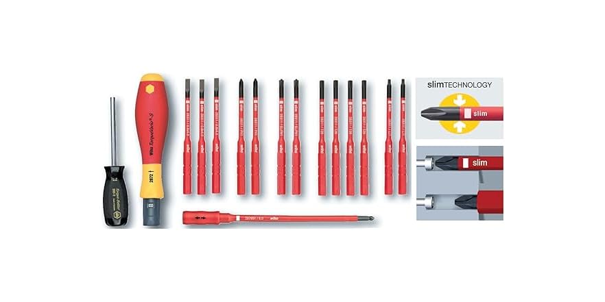 Wiha Torque Control Driver and Slimline Blade Set