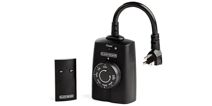 BLACK+DECKER Outdoor Timer Outlet w/Remote
