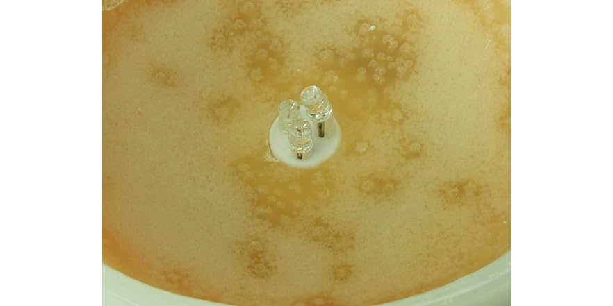 3 LED Mottled Wax Flameless Candle Layered White 6x6