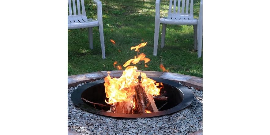 Sunnydaze 30" Steel Fire Pit Ring Insert