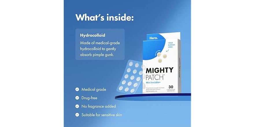 3 PK Mighty Patch™ Mini Invisible+ Patches