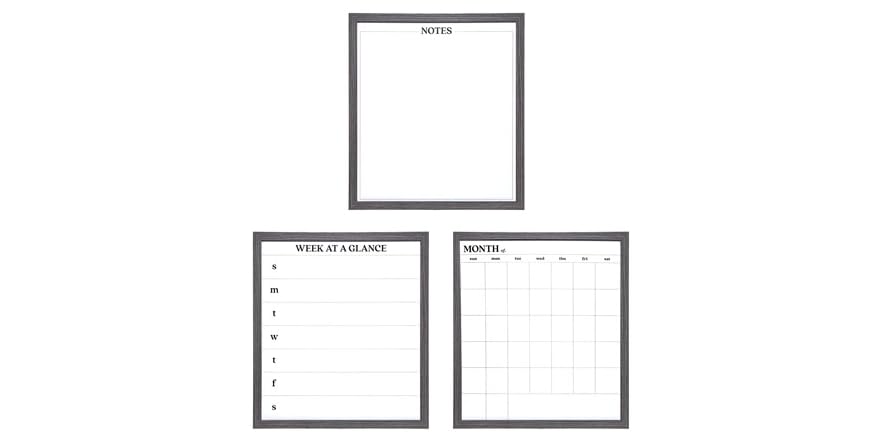 Sheffield Home Dry Erase Boards Set of 3