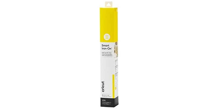 Cricut Smart Iron On, Yellow - 3ft Roll (13'x36')