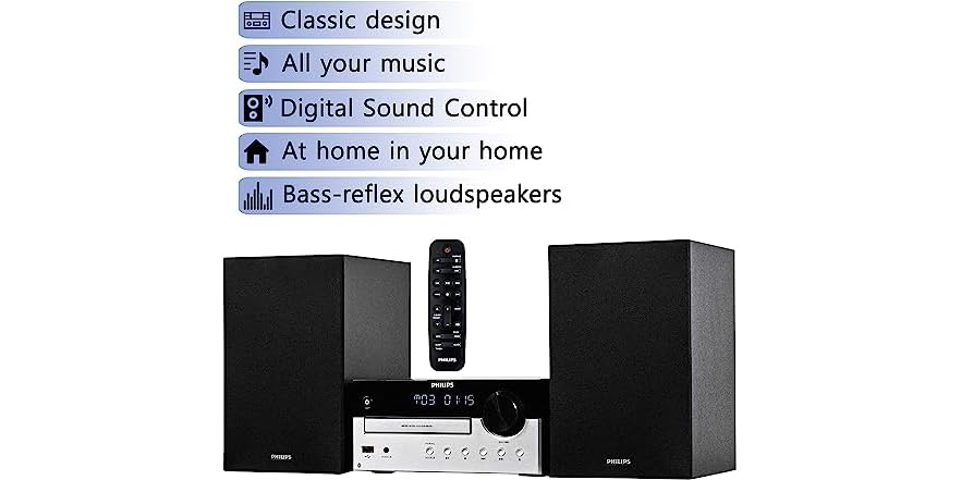 Philips TAM4205 Bluetooth Stereo System