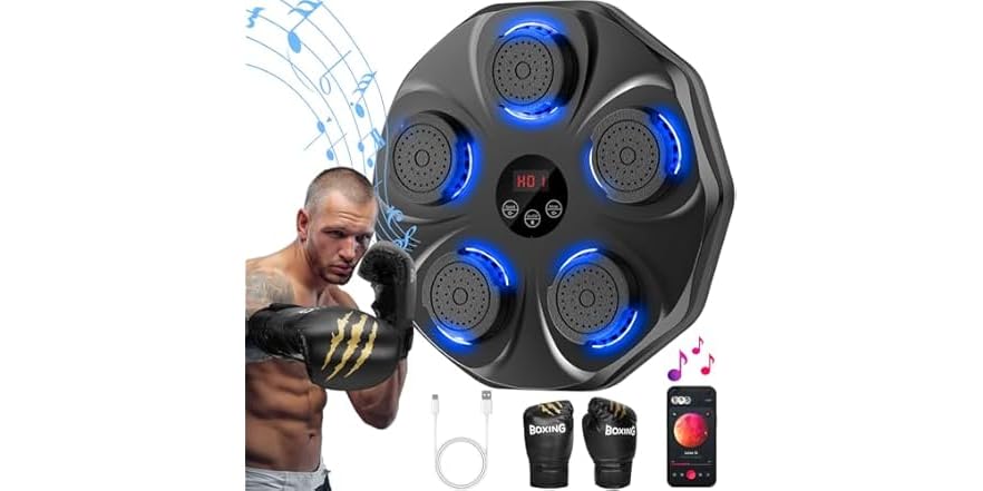 Interactive Punching Trainer with Boxing Gloves