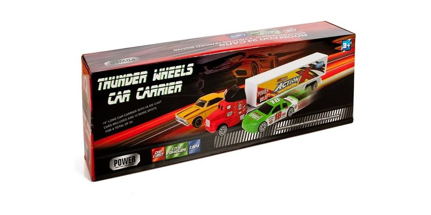 Thunder Wheels Car Carrier w/ 16 Cars