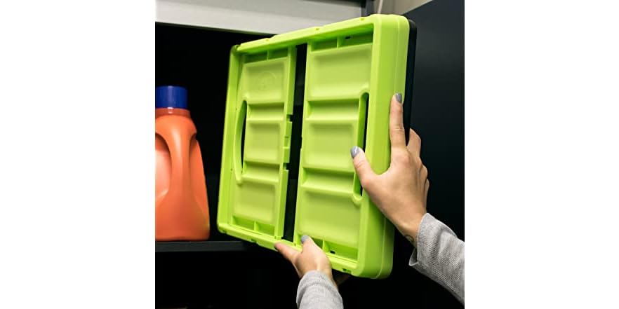 CleverMade 3PK Folding Box Solid Wall 32L - No Lid