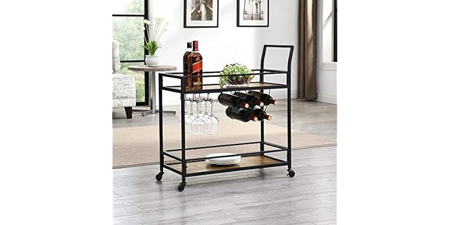 FirsTime & Co. 2 Tier Mobile Mini Bar