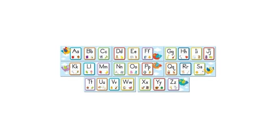 Boho Birds Alphabet Mini Bulletin Set