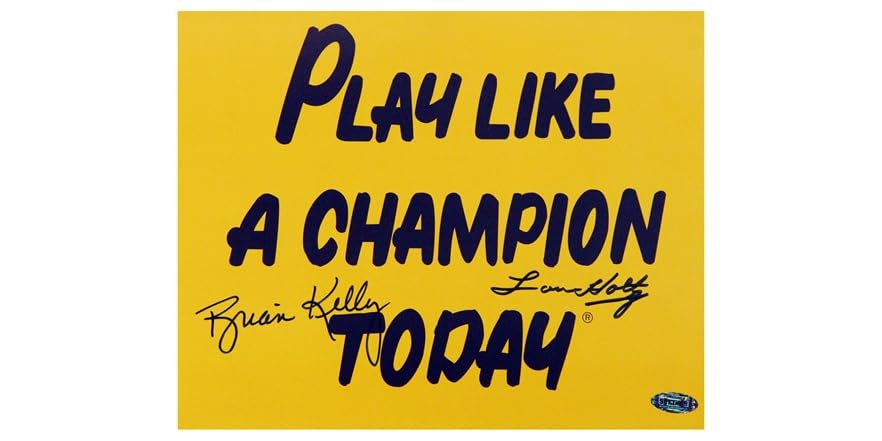 Brian Kelly/Lou Holtz Signed 8x10 Photo