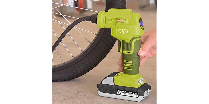 Sun Joe 24V-AJC-LTW 24V IONMAX Compressor Kit