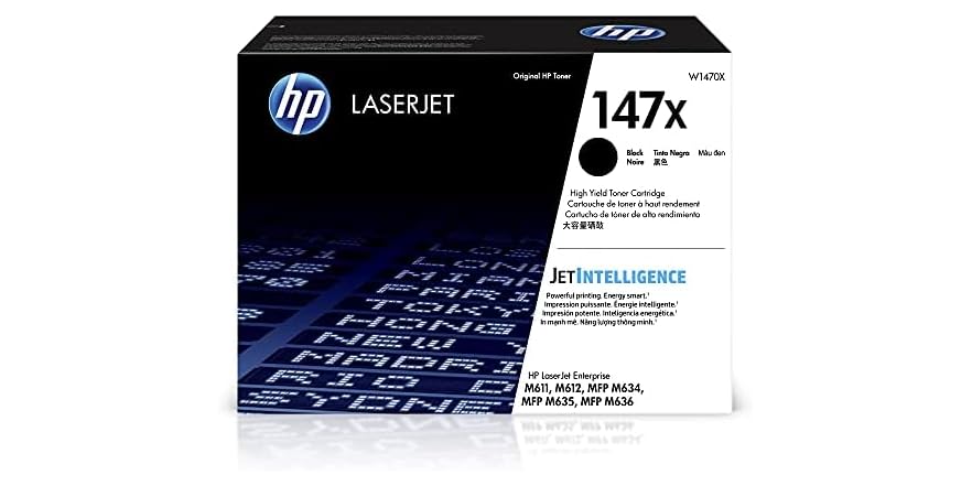 HP 147X Black High-yield Toner Cartridge (Open Box)