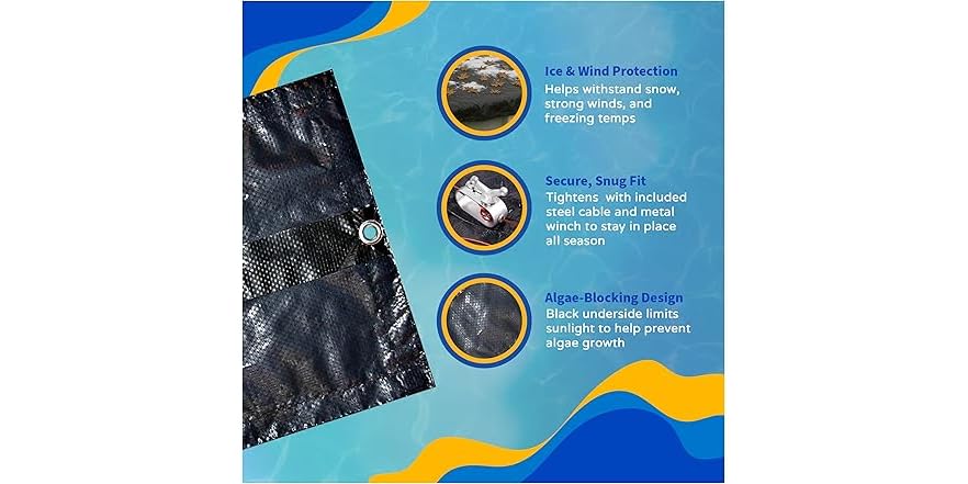 Blue Wave Bronze 8-Year 15 ft x 30 ft Oval Above Ground Pool Cover