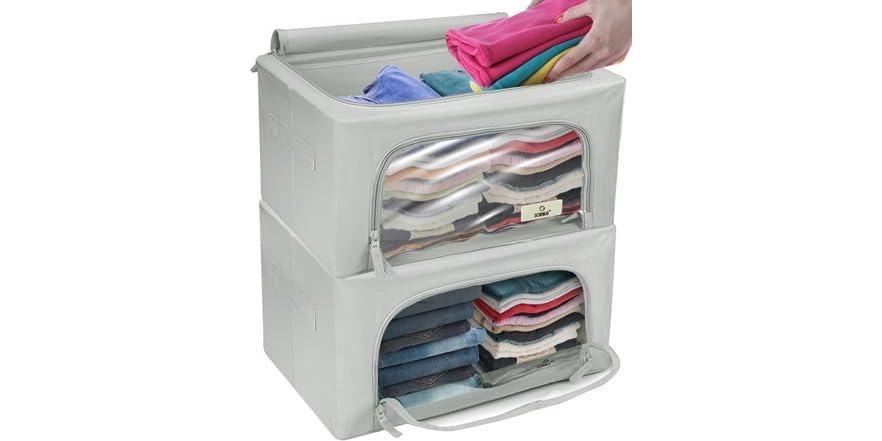 Storage Box With Window, Grey