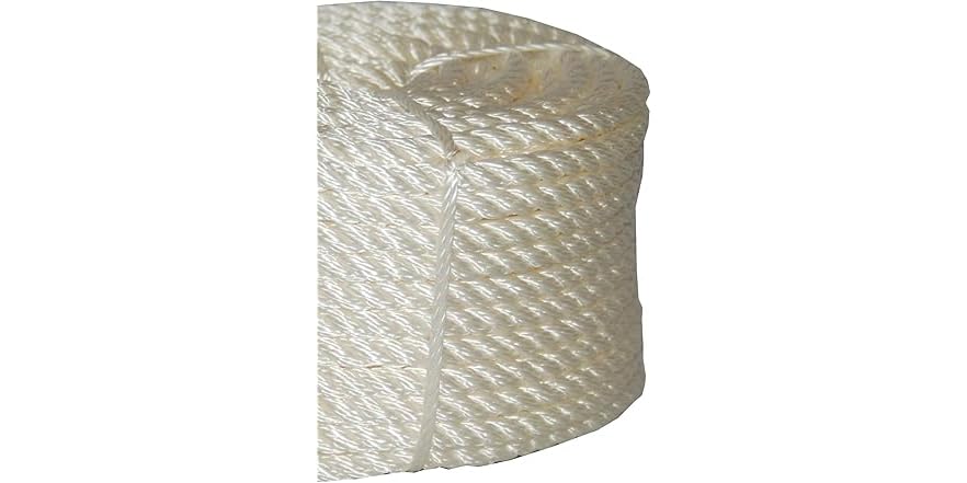 Twisted Nylon Rope Coilette 1/2" x 100'