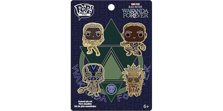 Marvel: Black Pather 4 Pin Set