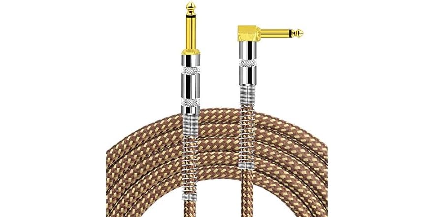Right Angle to Straight Guitar Cord