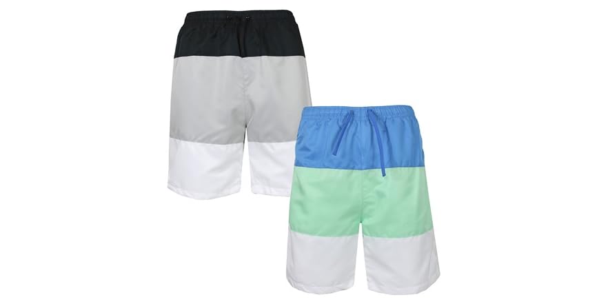 2-Pack Women's Board Shorts Color Panel